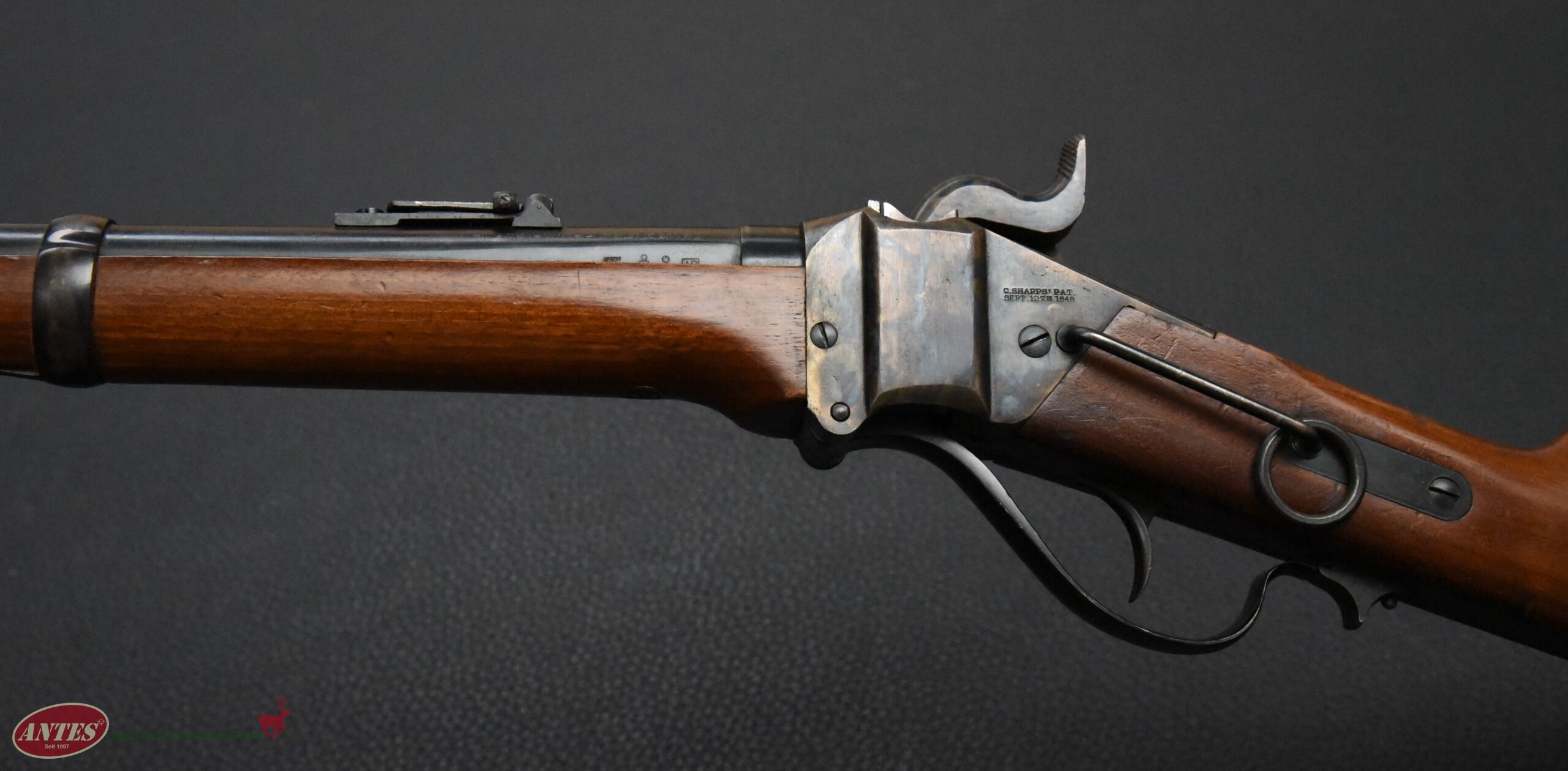 IAB Perkussions-Blockbüchse Sharps Rifle Mod. 1852, Kal. 54 Black ...