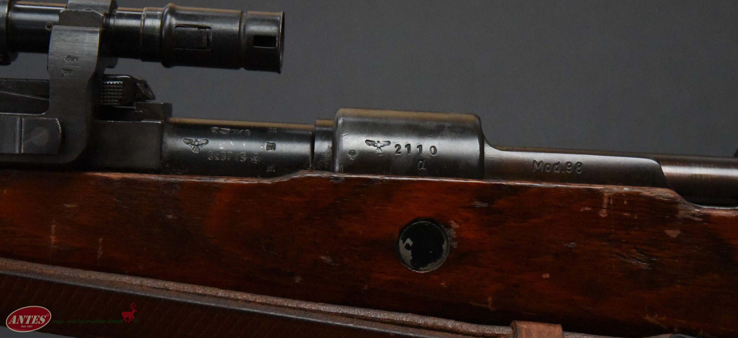 Karabiner Mauser ar 7/42 Mod. 98K Scharfschütze mit Scharfschützen Zielfernrohr Mod. ZF 41/1 kov ...