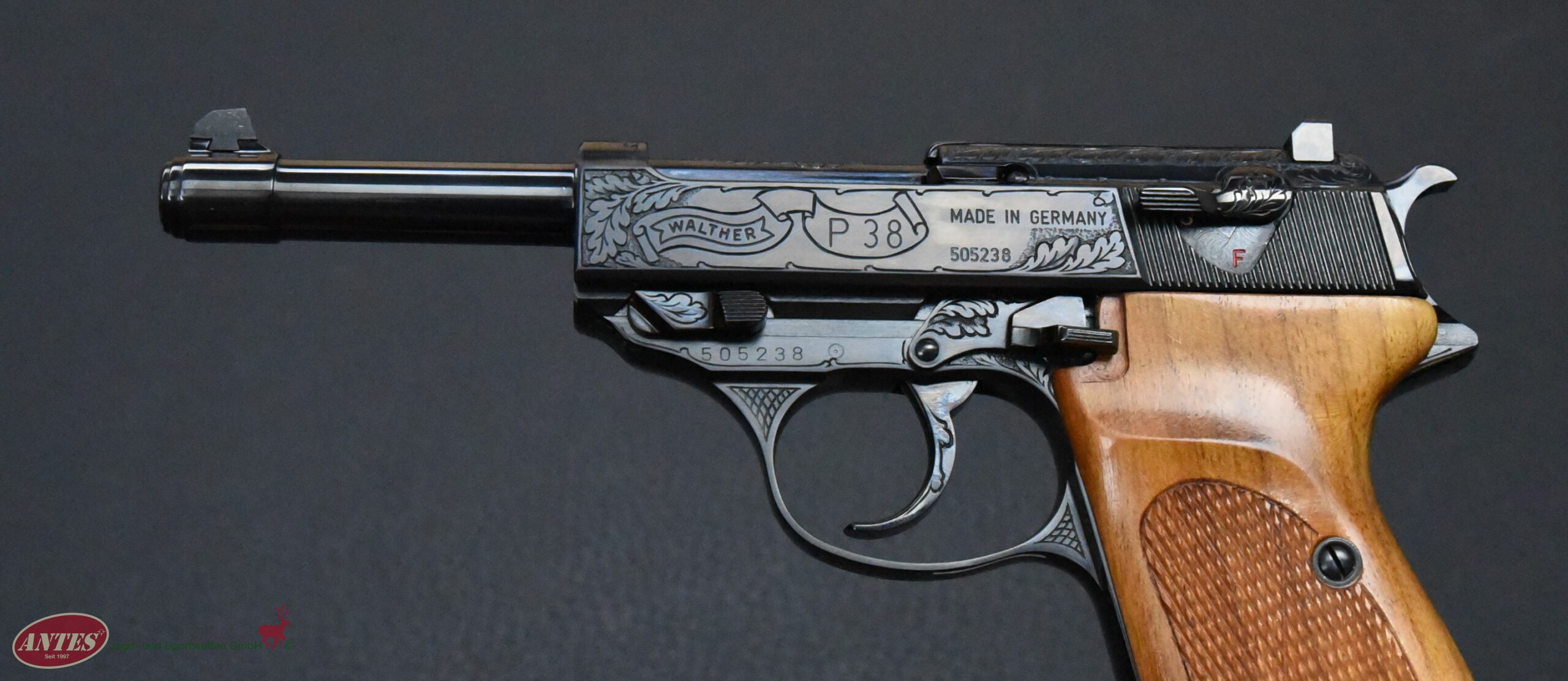 Walther Pistole Mod. P38, Jubiläumsmodell 100 Jahre (1886-1986), Kal. 9 ...