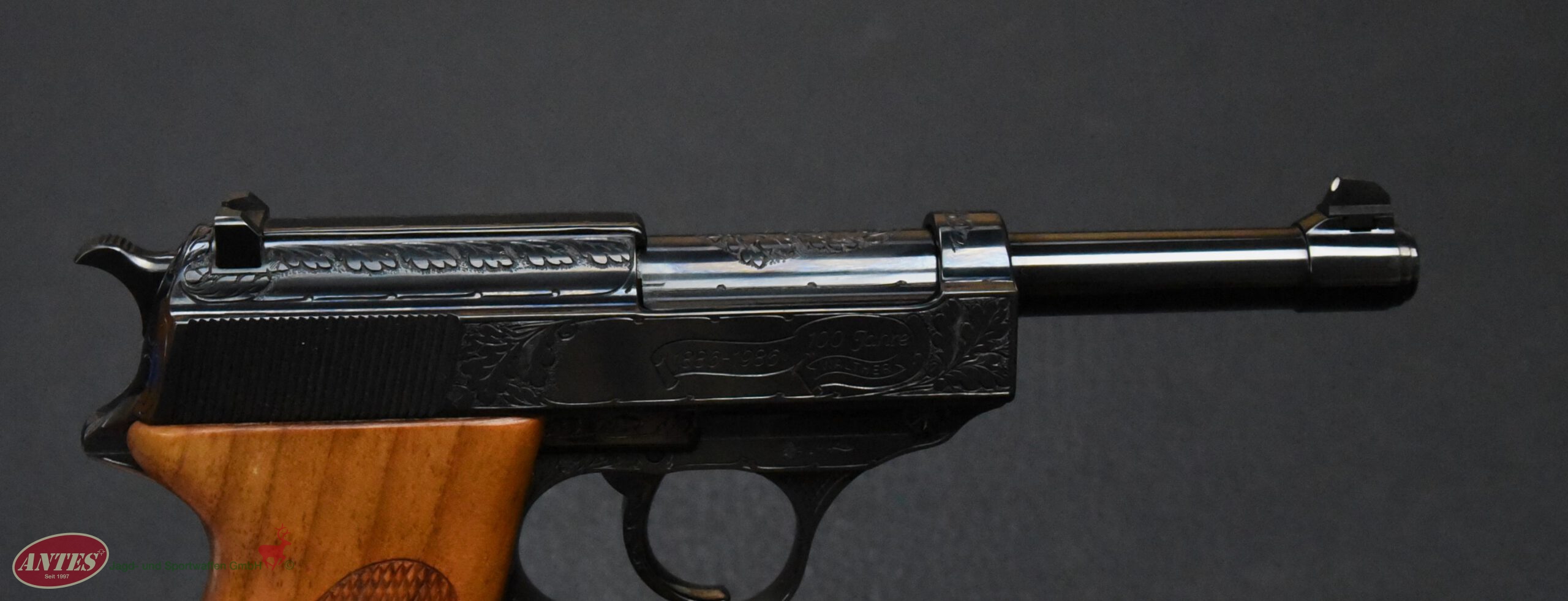Walther Pistole Mod. P38, Jubiläumsmodell 100 Jahre (1886-1986), Kal. 9 mm Luger - eGun