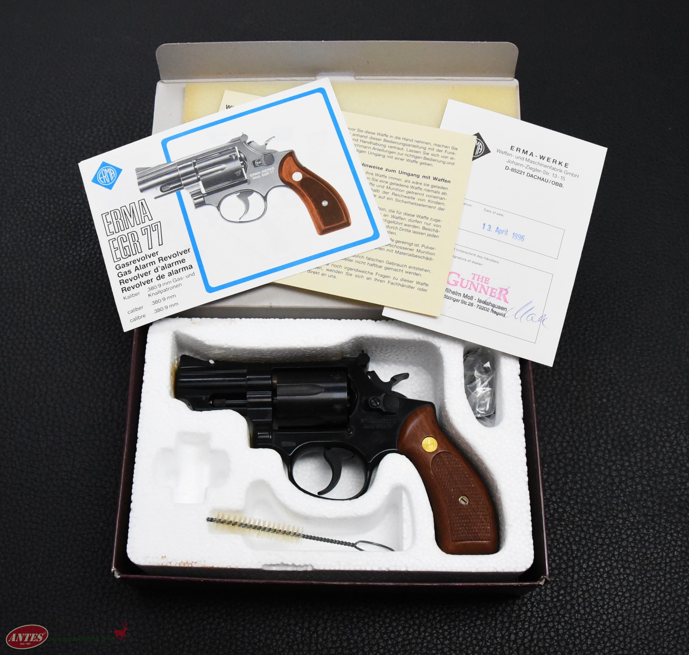 Erma Revolver Mod. EGR 77 (Stahltrommel), Kal. 9 mm Knall - eGun