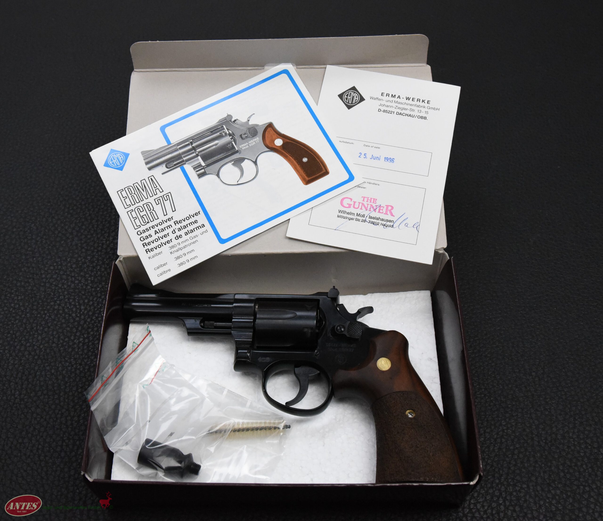 Erma Revolver Mod. EGR 77 (Stahltrommel), Kal. 9 mm Knall - eGun