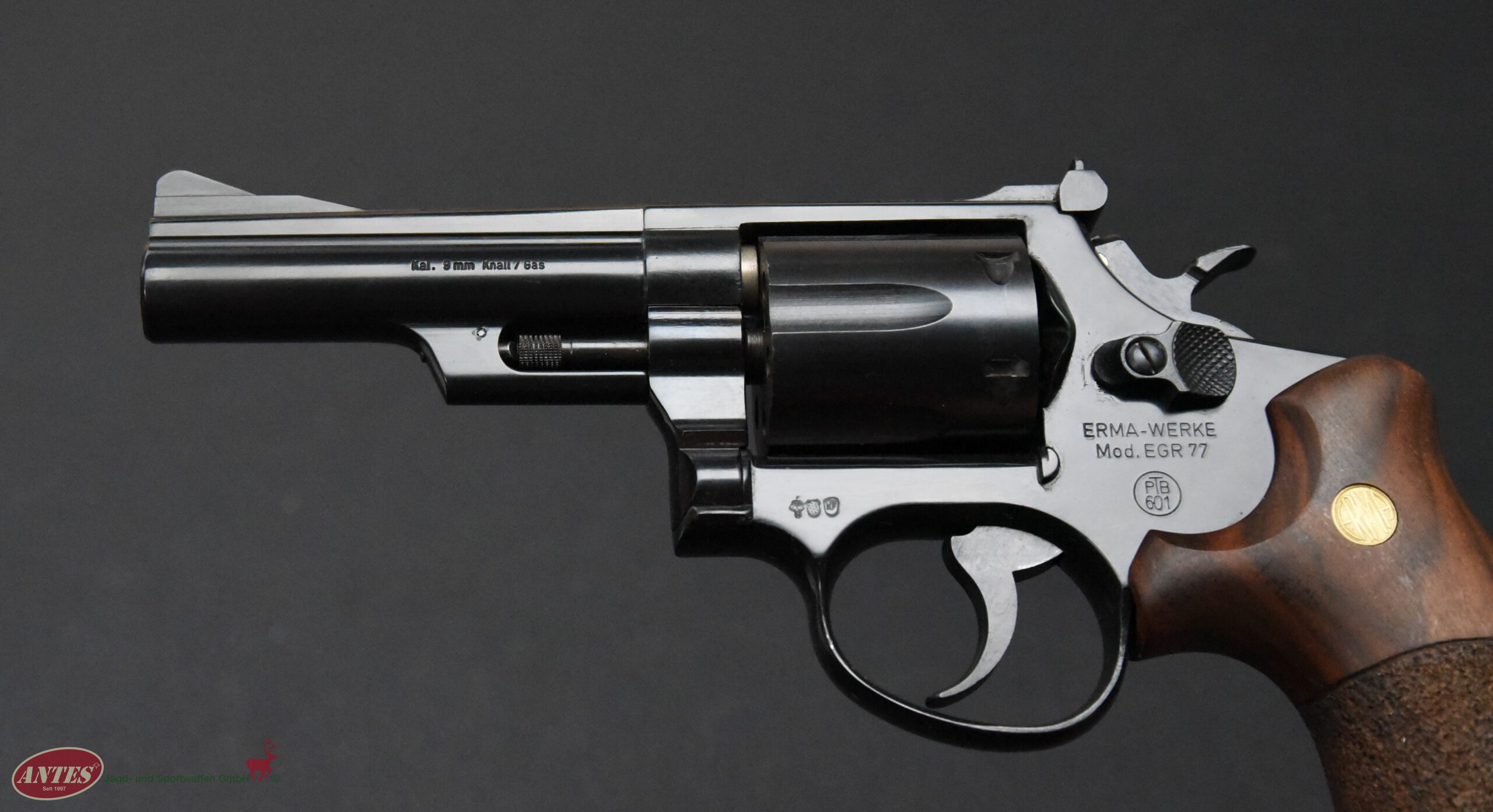 Erma Revolver Mod. EGR 77 (Stahltrommel), Kal. 9 mm Knall - eGun
