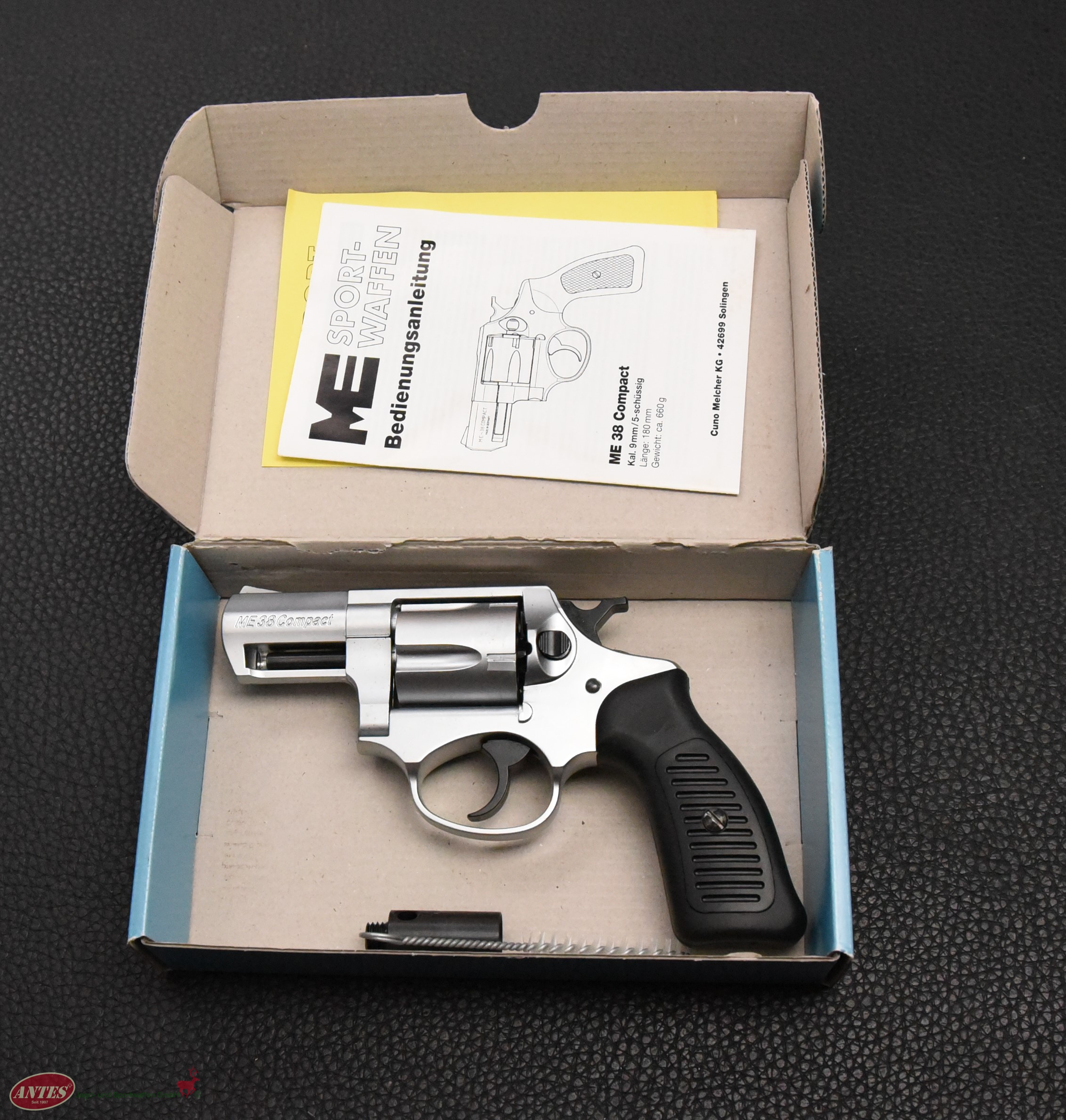 ME Sportwaffen: Schreckschuss-Revolver Mod. ME 38 Compact mattchrom ...
